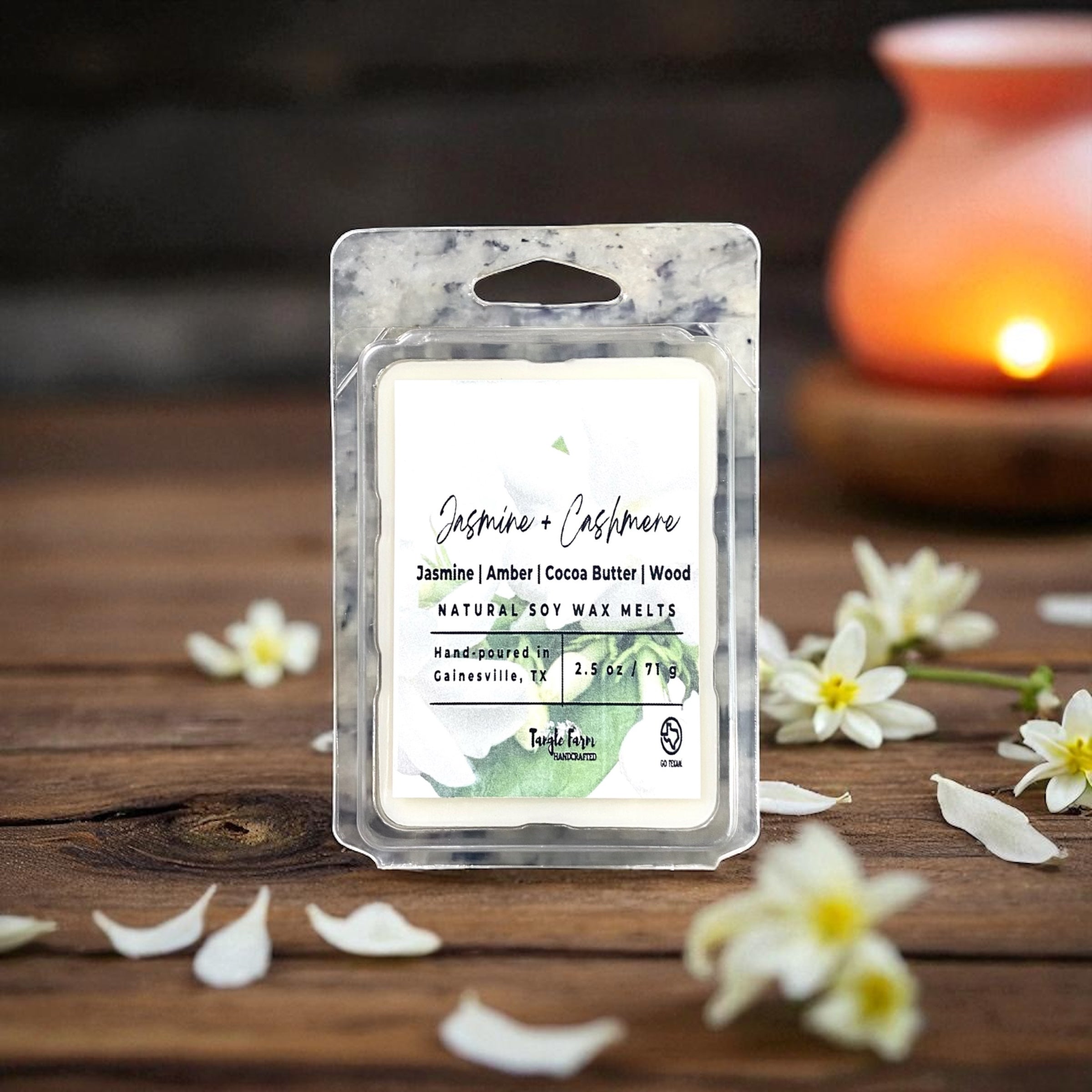 Jasmine + Cashmere Wax Melt – Tangle Farm Handcrafted
